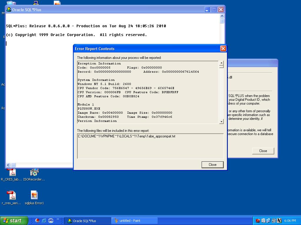 Solved: Oracle Forms 6i(32-bit) => Oracle database 10g R2 Windows 2008 R2 64-bit) | Experts Exchange