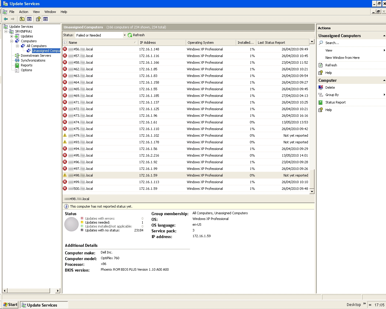 Solved: WSUS client / server problems | Experts Exchange