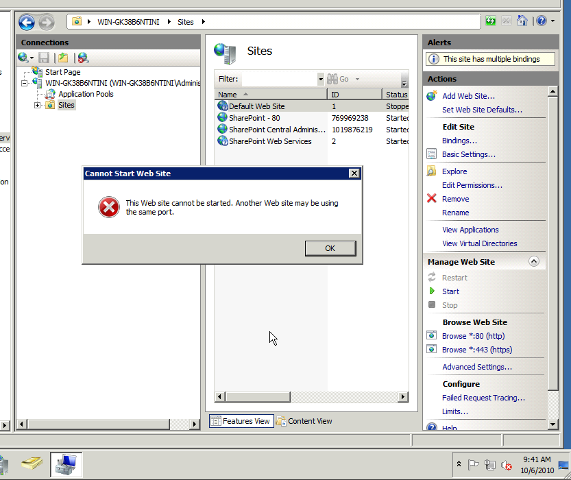 Solved: Why can I not get RD Web Access to connect to the Website ...
