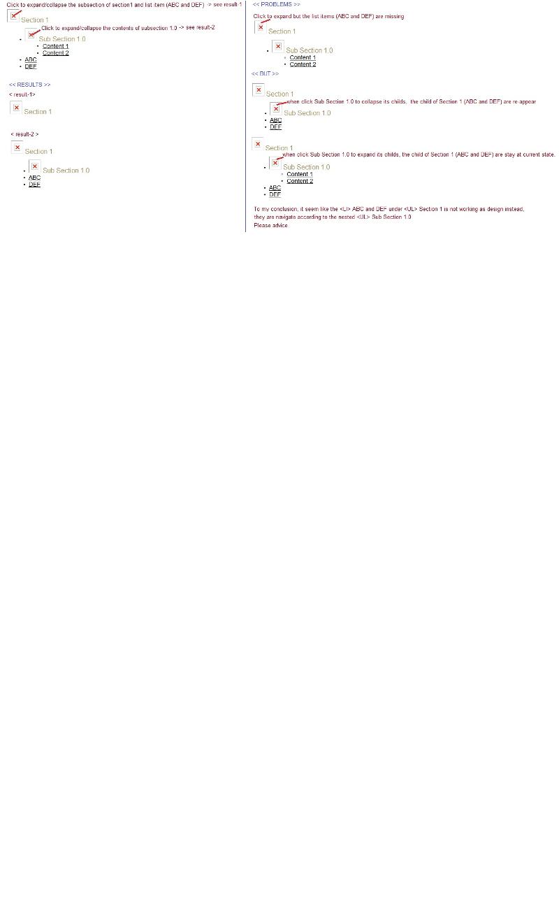 Solved: UL and Nested UL Height | Experts Exchange