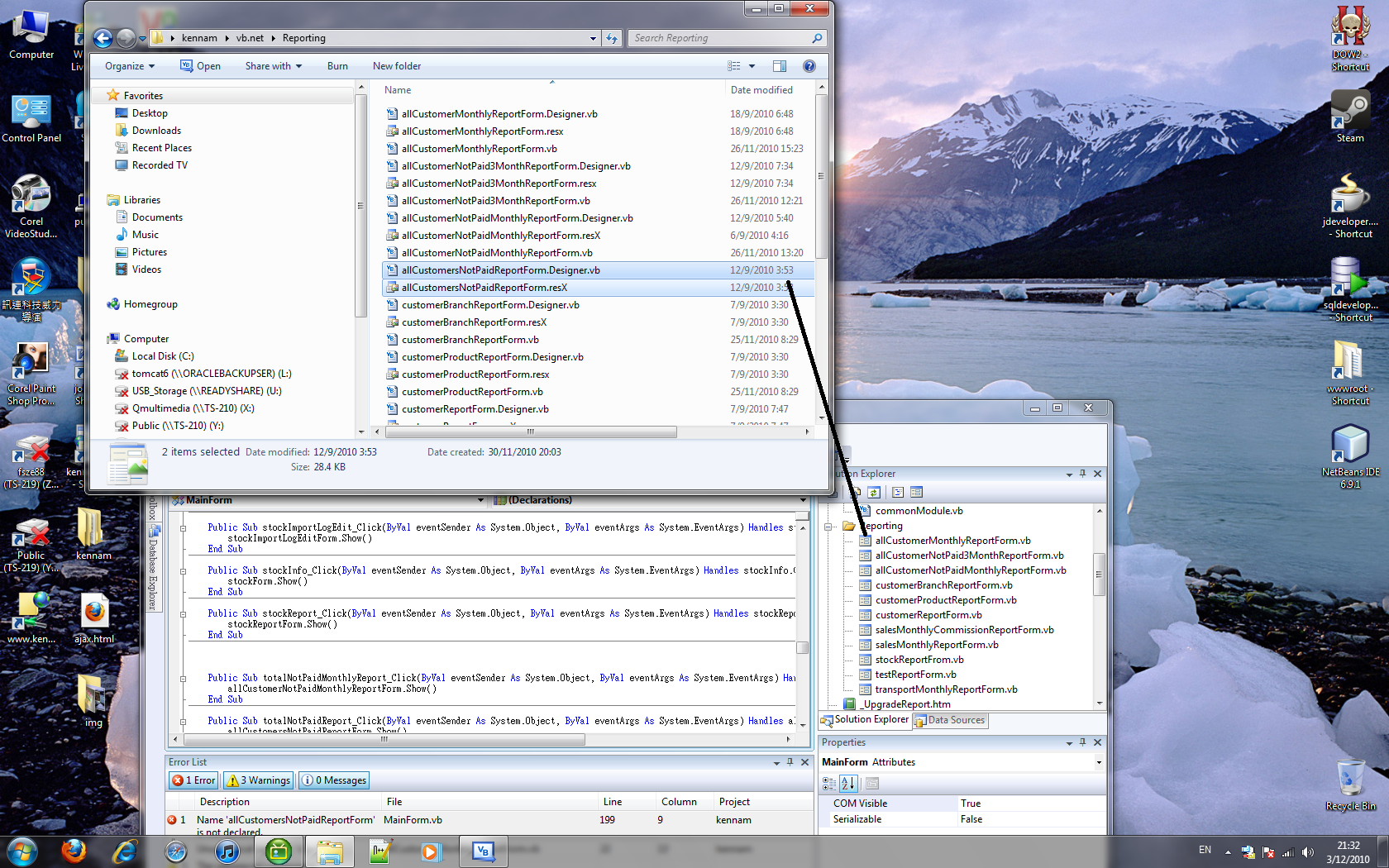 Solved: how to add existing item to vb.net? | Experts Exchange