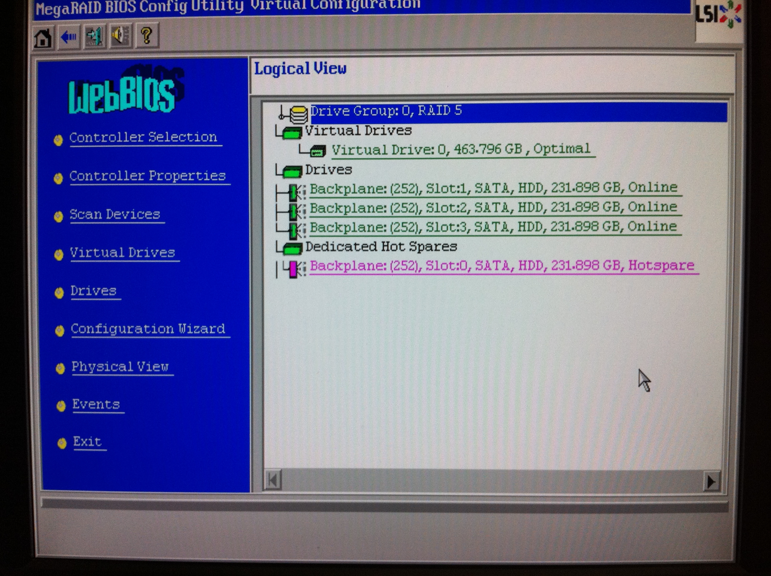 Solved: How to configure RAID Array on IBM x3400 Server? | Experts Exchange