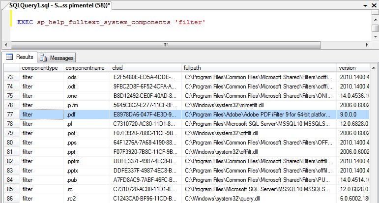 Solved: SQl Server 2008 FullText Searching | Experts Exchange