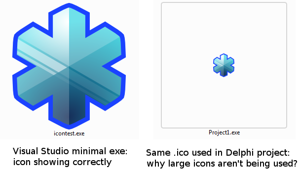 Solved: delphi 2010 / Windows 7 / very large icons (>64 pixels ...