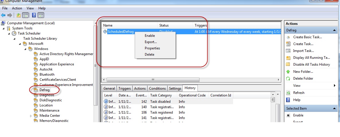 Solved: How to Disable "Defrag" task in windows 7 | Experts Exchange