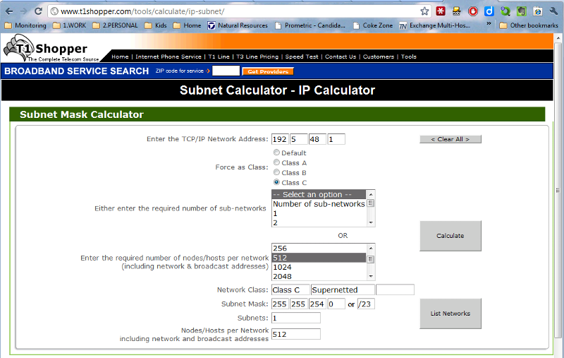 Solved: IP address - Classless - Calculate subnet | Experts Exchange