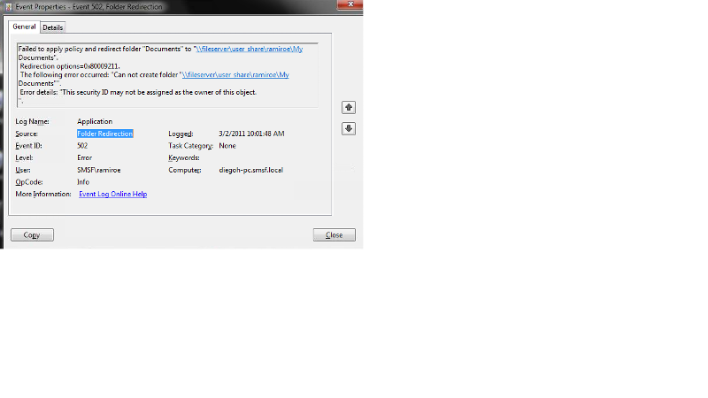 Solved: Document folder redirection GPO not working on new Win7 machines when migrating XP users ...