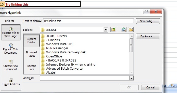 Solved: Excel/Outlook slow to populate 'insert hyperlink' dialog (temporary freeze). | Experts ...