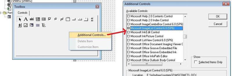 Solved: Adding Faceid's in imagelist control excel VBA | Experts Exchange