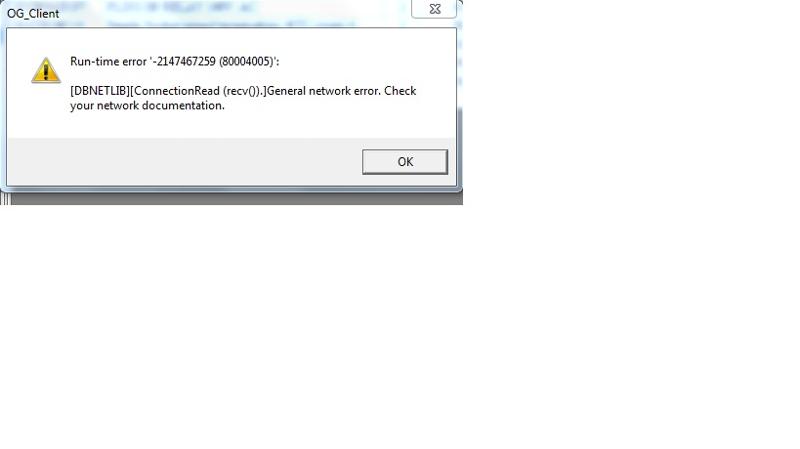 Solved Sql Server 2005 Dbnetlib Connection Read General Network Error