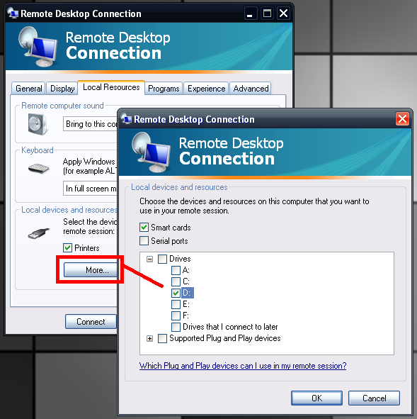 Solved: Local Network File Copy Via Remote Desktop? | Experts Exchange