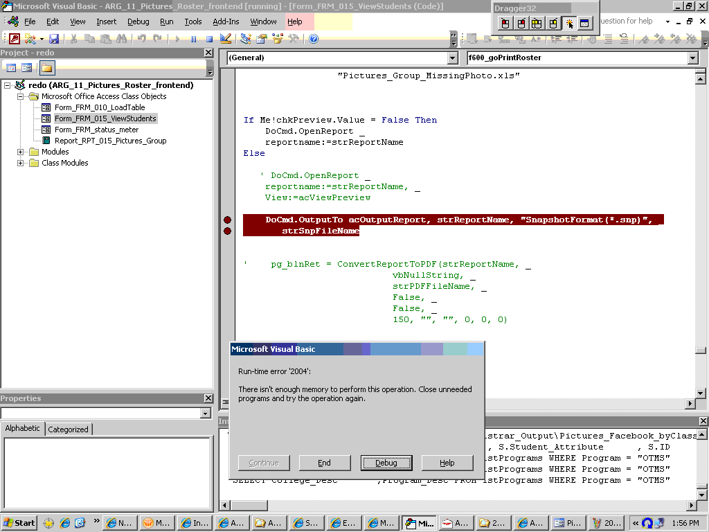 Solved: Access 2003: Having trouble with Lebans' PRINTtoPDF logic with ...