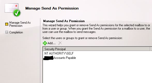 Solved: You can't send a message on behalf of this user unless you have ...