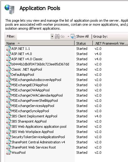 Solved: Lots of problems with Exchange 2010/IIS 7/.net 4 | Experts Exchange