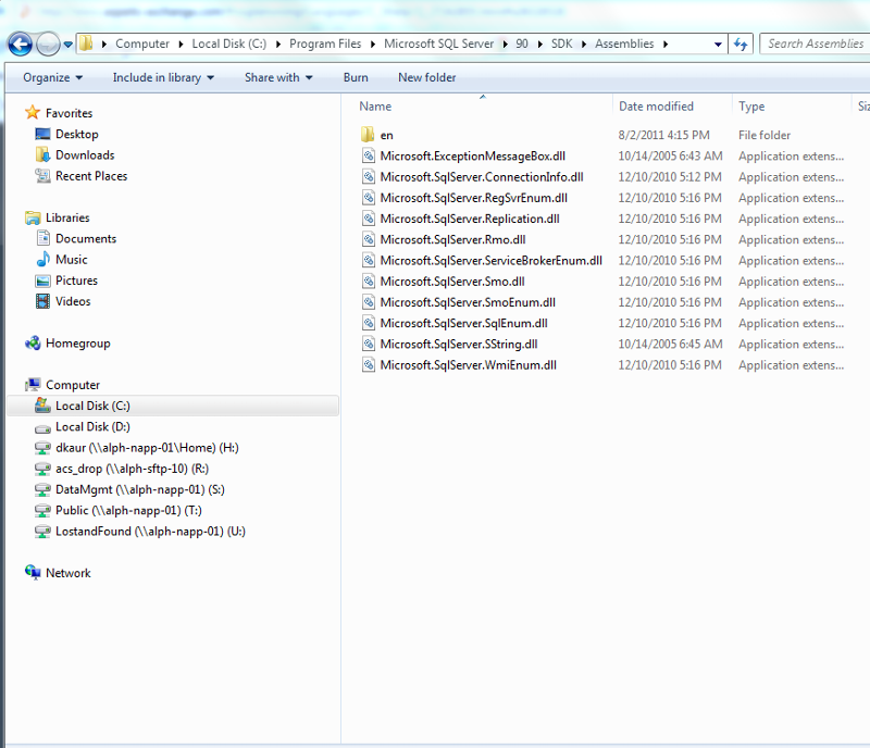 Solved: could not add refrence to Microsoft.SqlServer.ManagedDTS.dll | Experts Exchange