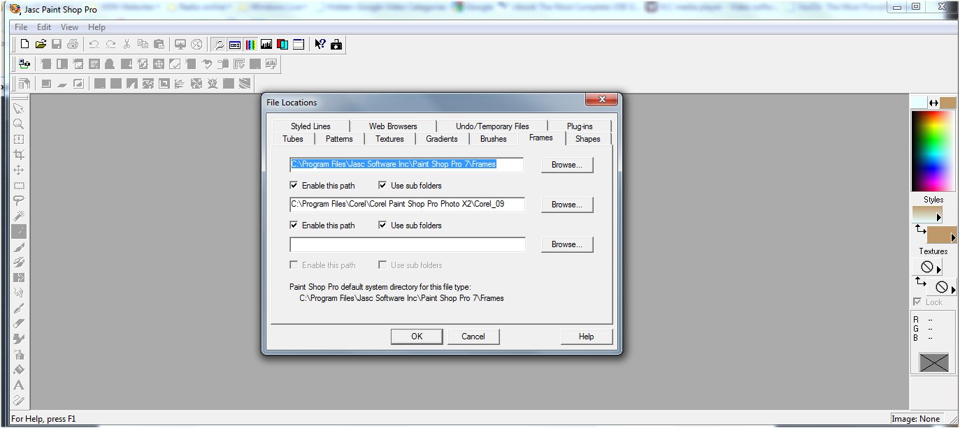 Solved: Paint Shop Pro Photo X2 - converting tubes and frames from ...