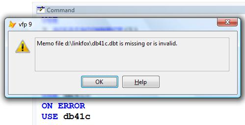 Solved: Convert DBF VI files to Foxpro DBF files. | Experts Exchange