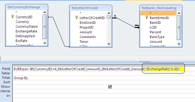 Solved: Exchange Rate question in an IIF query | Experts Exchange