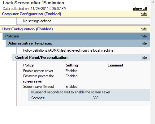 Solved: Screensaver (to lock the screen) won't start on win7 machines ...