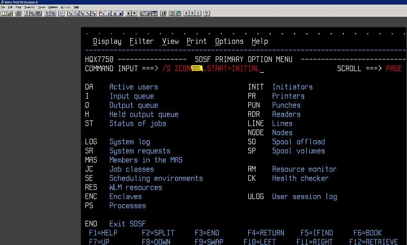 Solved: How to start a CICS region from SDSF, IBM Mainframe, z/OS ? | Experts Exchange