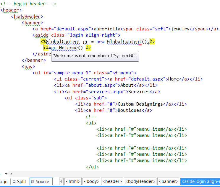 Solved: How to call a C# function on an ASP.NET page? | Experts Exchange