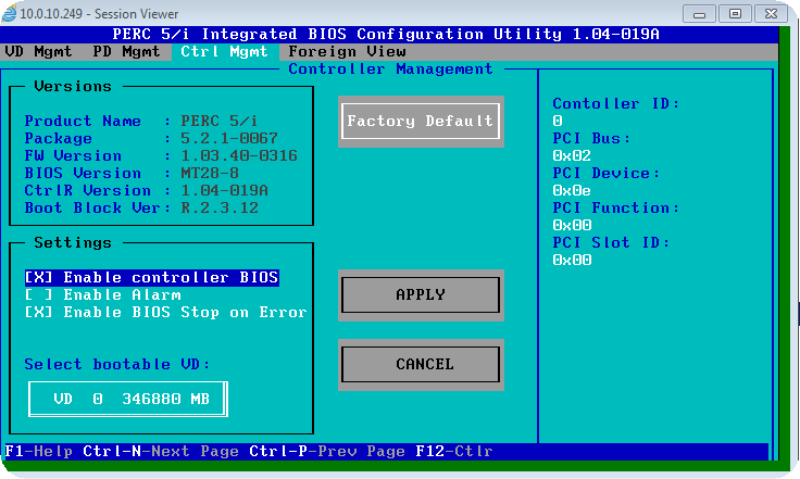 Solved: Hard drives are offline Perc 5/i | Experts Exchange