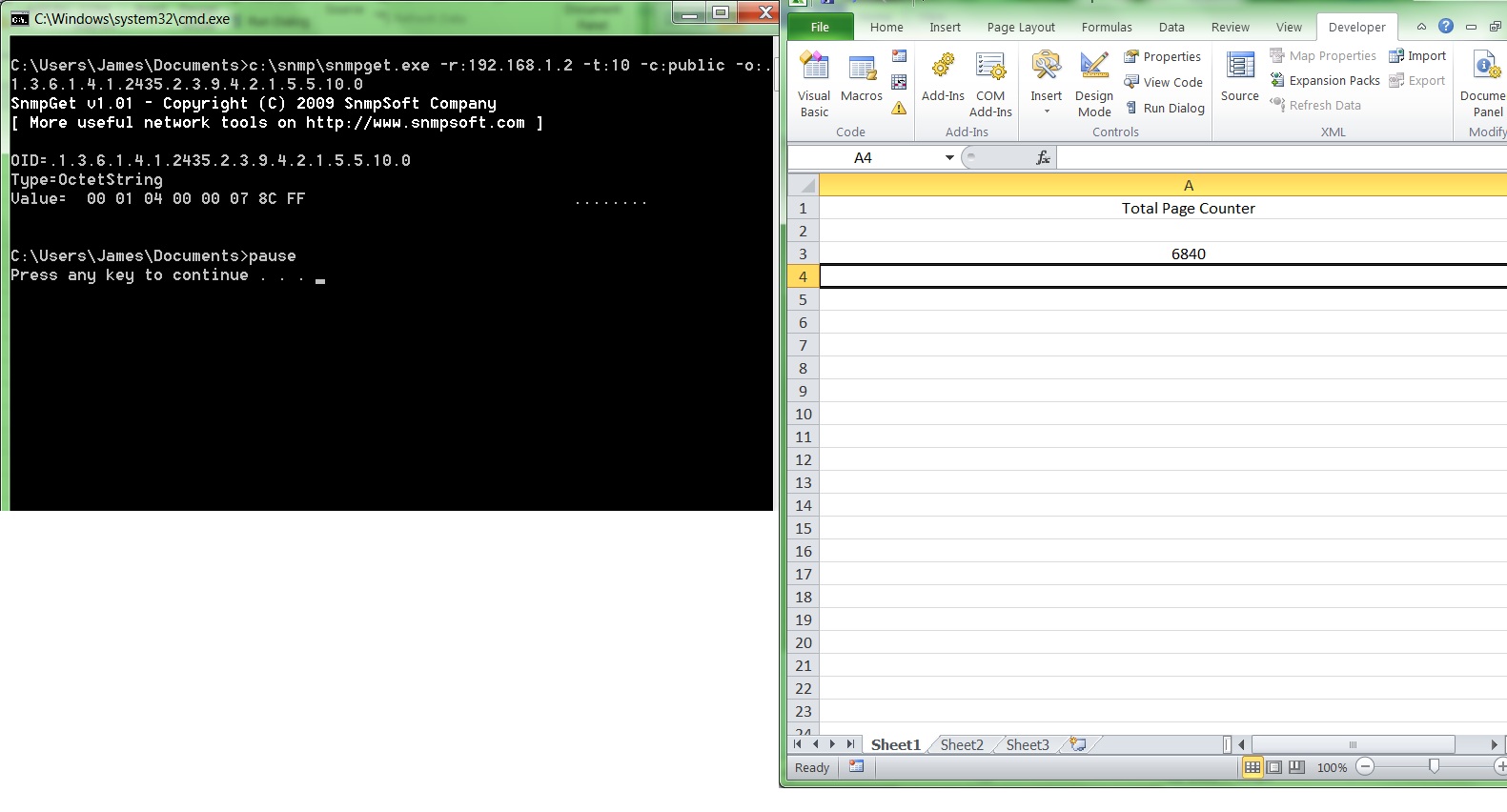Solved: How can I use SNMPGet to retrieve MIB information and display it in Excel? | Experts ...