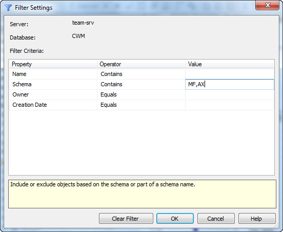 Solved Filter Setting In Ssms Set More Than One Schema Name 3341