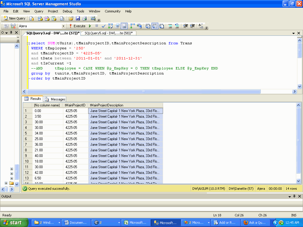 Solved: SQL CTE using Over Partition | Experts Exchange