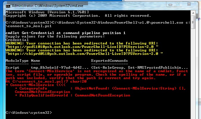 Solved: connecting exchange online from a powershell script/batch file | Experts Exchange