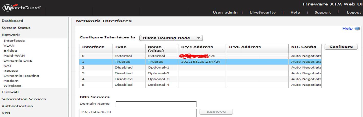 Solved: VPN dhcp reservation Watchguard XTM webui | Experts Exchange