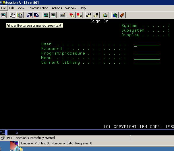 Solved: Have to sign on to AS400 twice through the emulator. Can I make ...