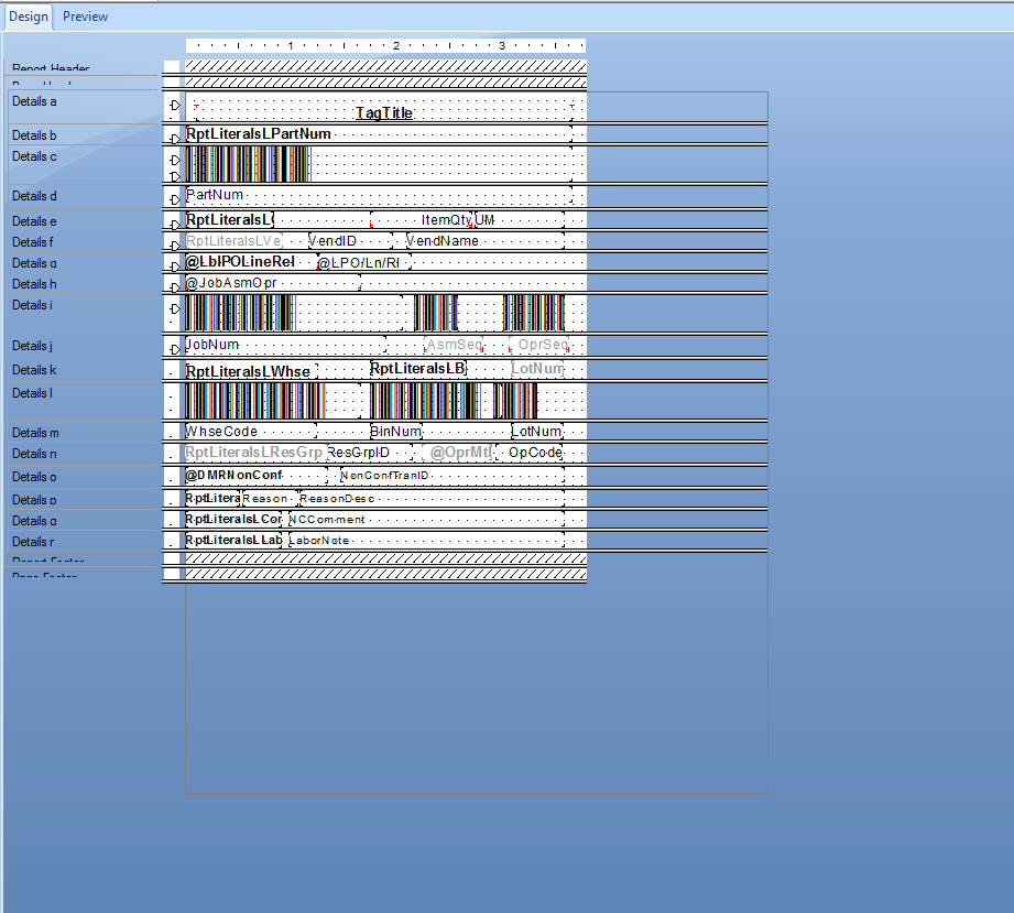 Solved: Crystal report section width adjustment | Experts Exchange