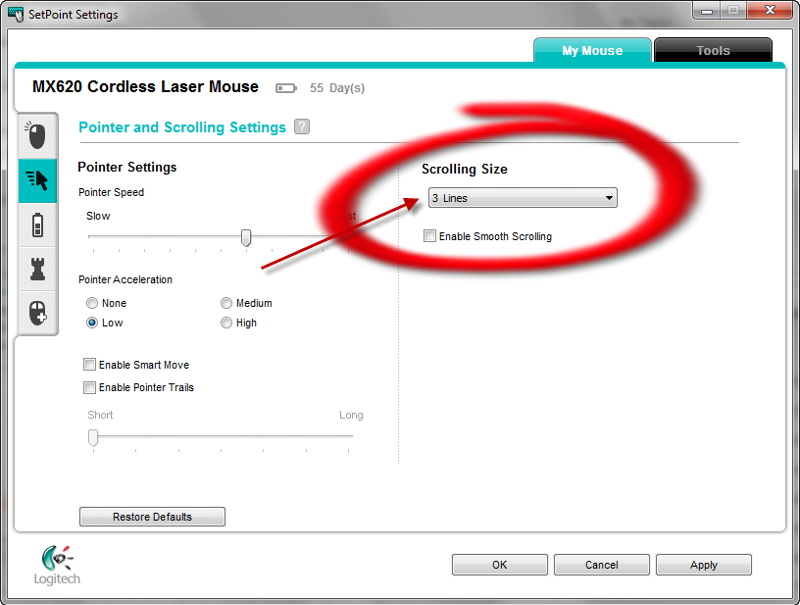 Solved: How to set the change size in Trackbar due to scrolling wheel ...