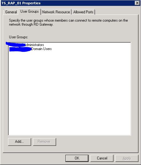 Solved: RDP Gateway and and restricting users to logon to only their ...