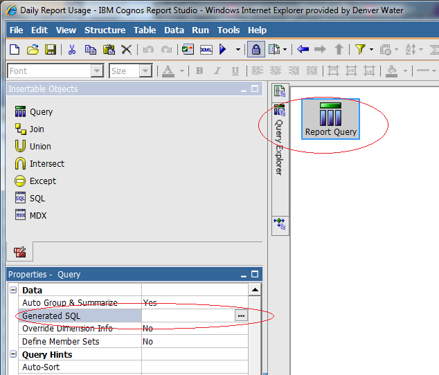 Solved: Cognos 8 - RQP-DEF-0177 /UDA-SQL-0196 Error | Experts Exchange