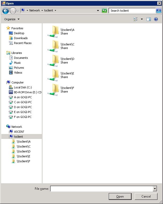 Solved Can Not Access Network Shares When Using Open File Dialog On The Windows Server