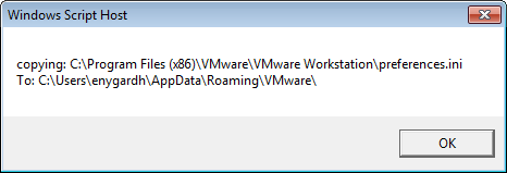 Solved: vb-script for copying a file from %Program Files% to %APPDATA% - VMware Workstation/Win7 ...