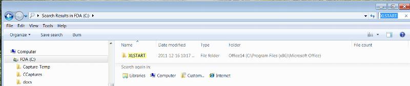 Xlstart Folder Path