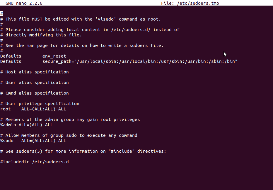 How can I change the variables in sudo env? Solutions | Experts Exchange