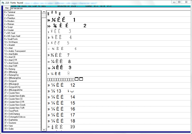Solved: Print special character | Experts Exchange