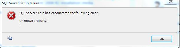 Solved: SQL Server 2008 R2 install - "Unknown property" error | Experts ...