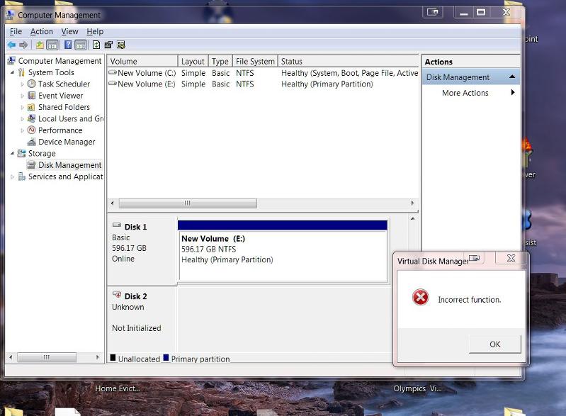 Solved: Initialize Disk Q | Experts Exchange