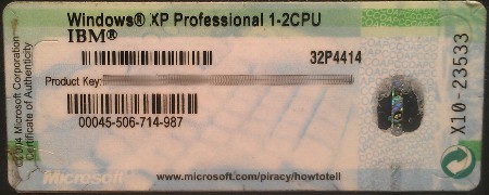 Solved: reinstall Windows XP Pro without original CD | Experts Exchange