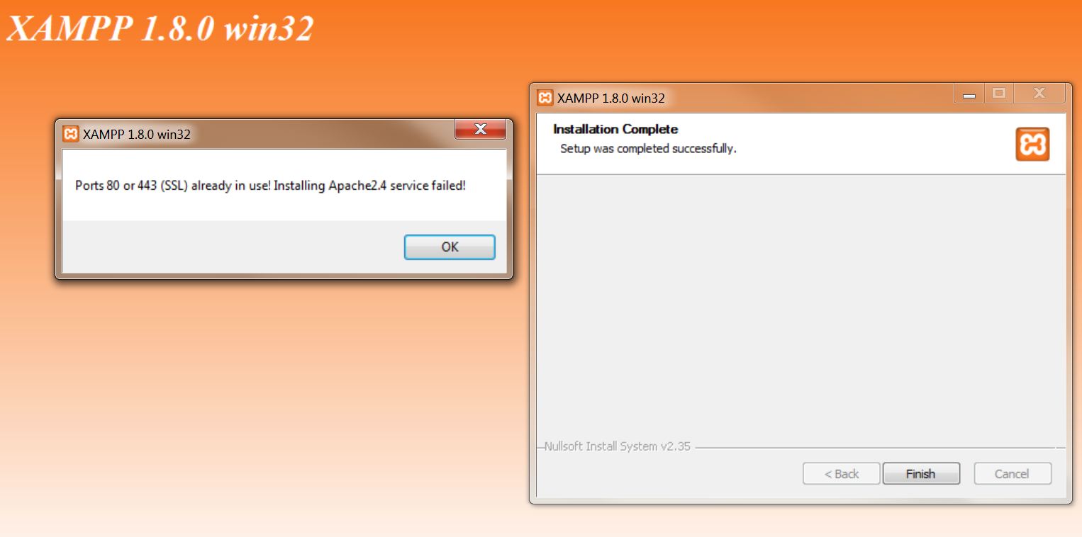 Solved: Installing Apache2.4 service failed! | Experts Exchange