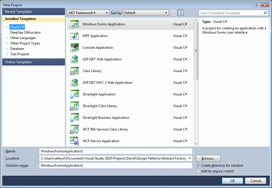 Solved: where is "Modeling Project" in my Visual Studio 2010 to create ...