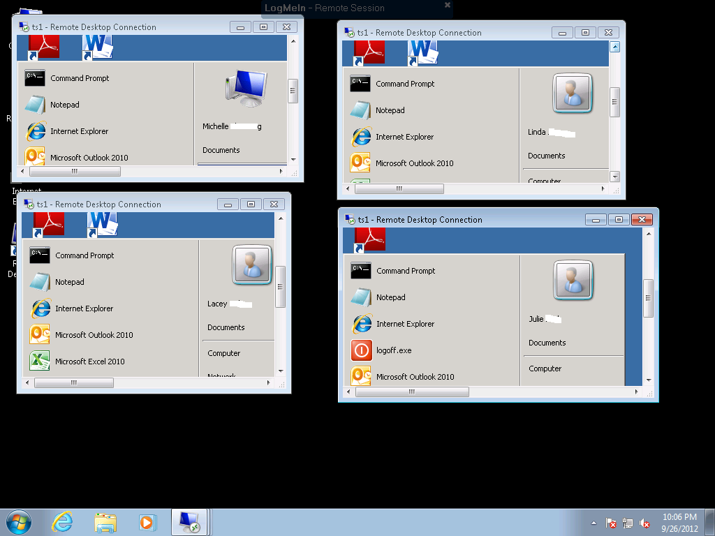 Solved: select the user to disconnect so that you may log in. There are too many users logged in ...