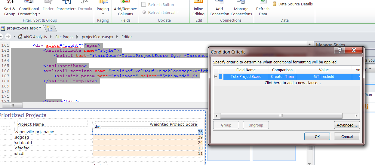 Solved: XSLT conditional formatting | Experts Exchange