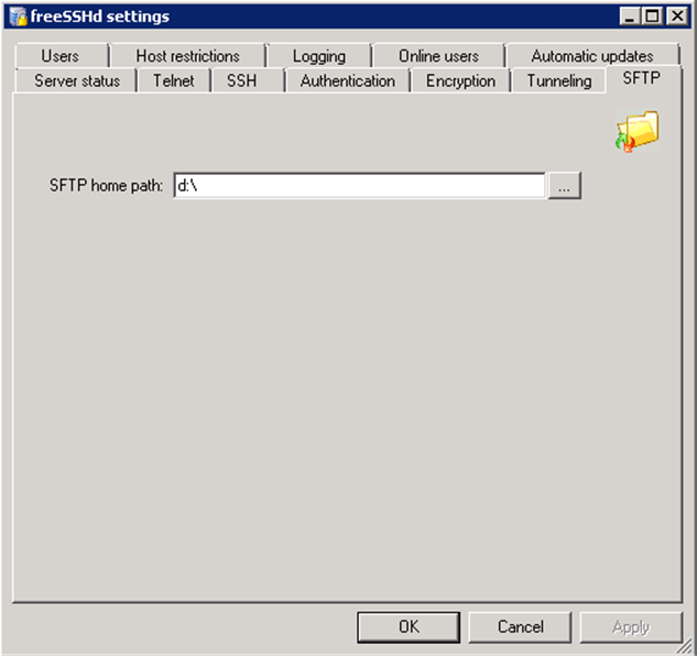 Solved: Can't sftp/ssh into freesshd server : how to set up login id ? | Experts Exchange