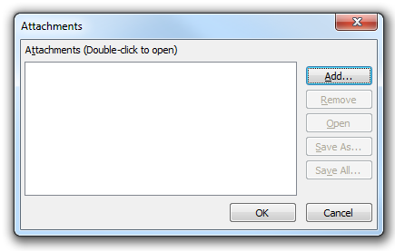 Solved: Access 2007 - VBA to open Attachment Manager | Experts Exchange